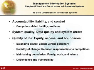 Ethicia and social issues in Information system | PPT