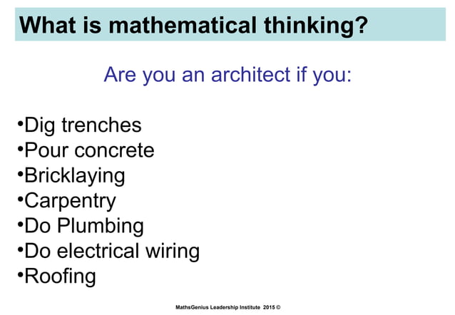 Mathematical Thinking for entrepreneurial success presentation | PPT ...
