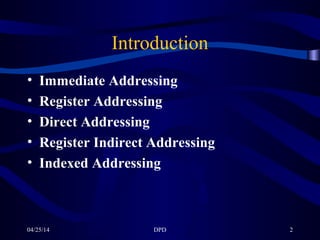 8051 addressing modes | PPT