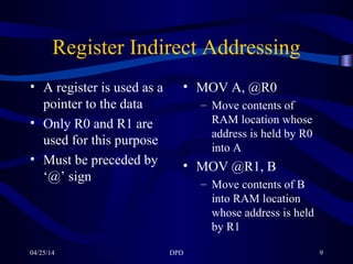 8051 addressing modes | PPT