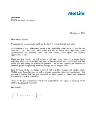 Mauritius invitation letter | DOCX