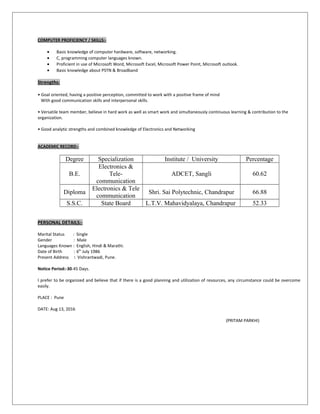 CV_Pritam (1) | PDF