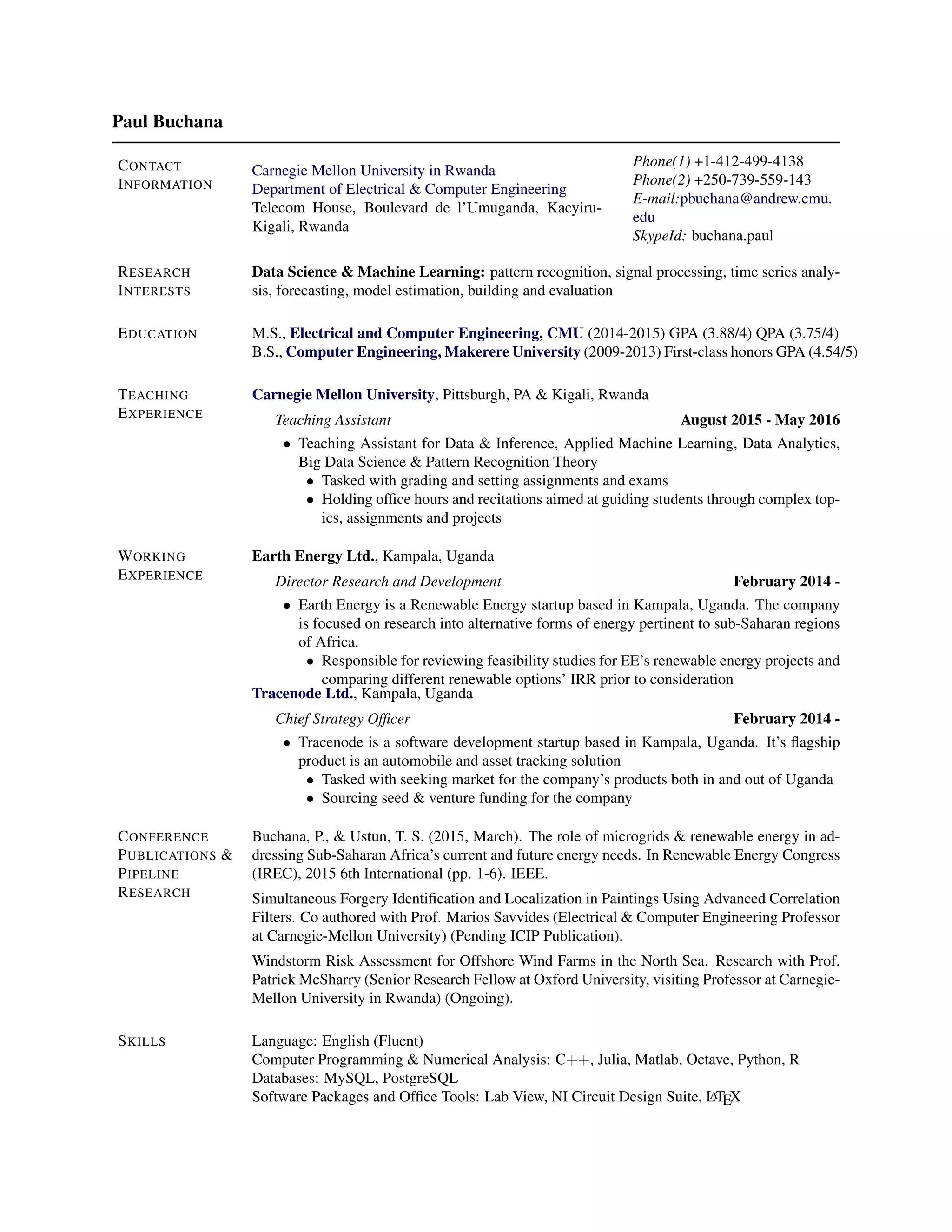 PaulBuchanaResume | PDF