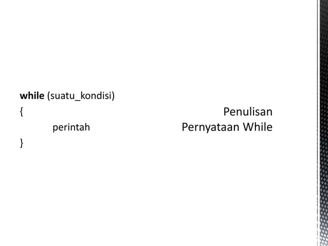 Struktur Kontrol Perulangan Pada Java | PPT