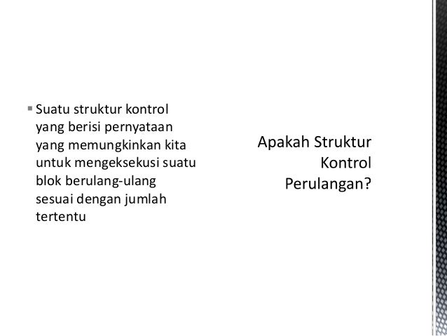 Struktur Kontrol Perulangan Pada Java