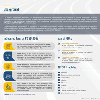 Introducing New Risk Management Provision: Presidential Regulation No ...