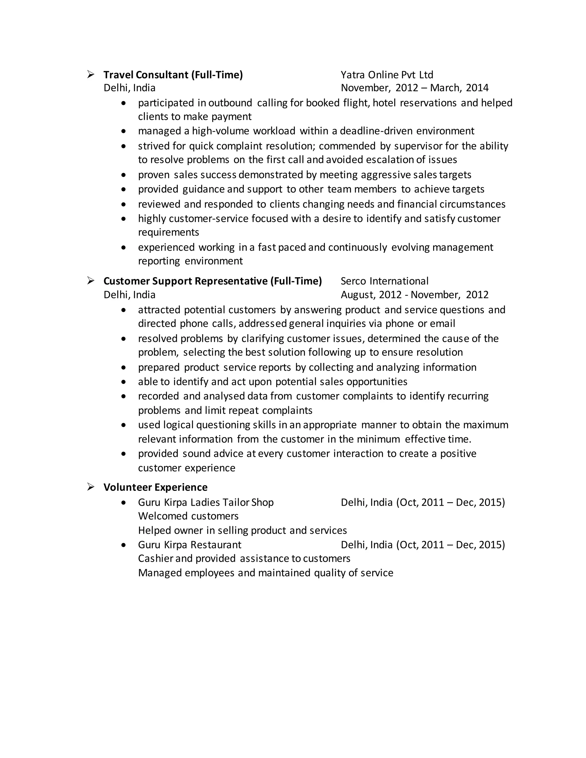 Resume (Finance) | PDF