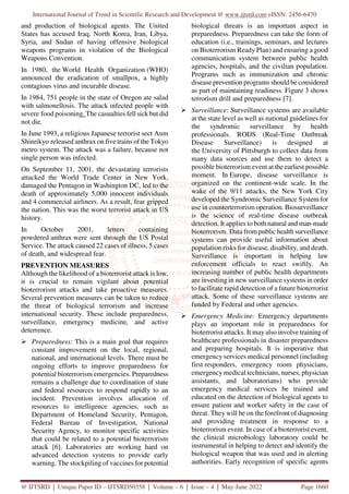 Bioterrorism An Introduction | PDF