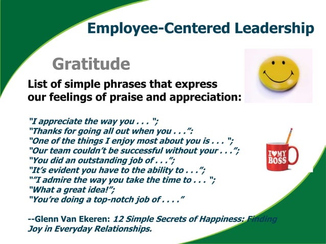 Employee Centered Leadership 2016 | PPT