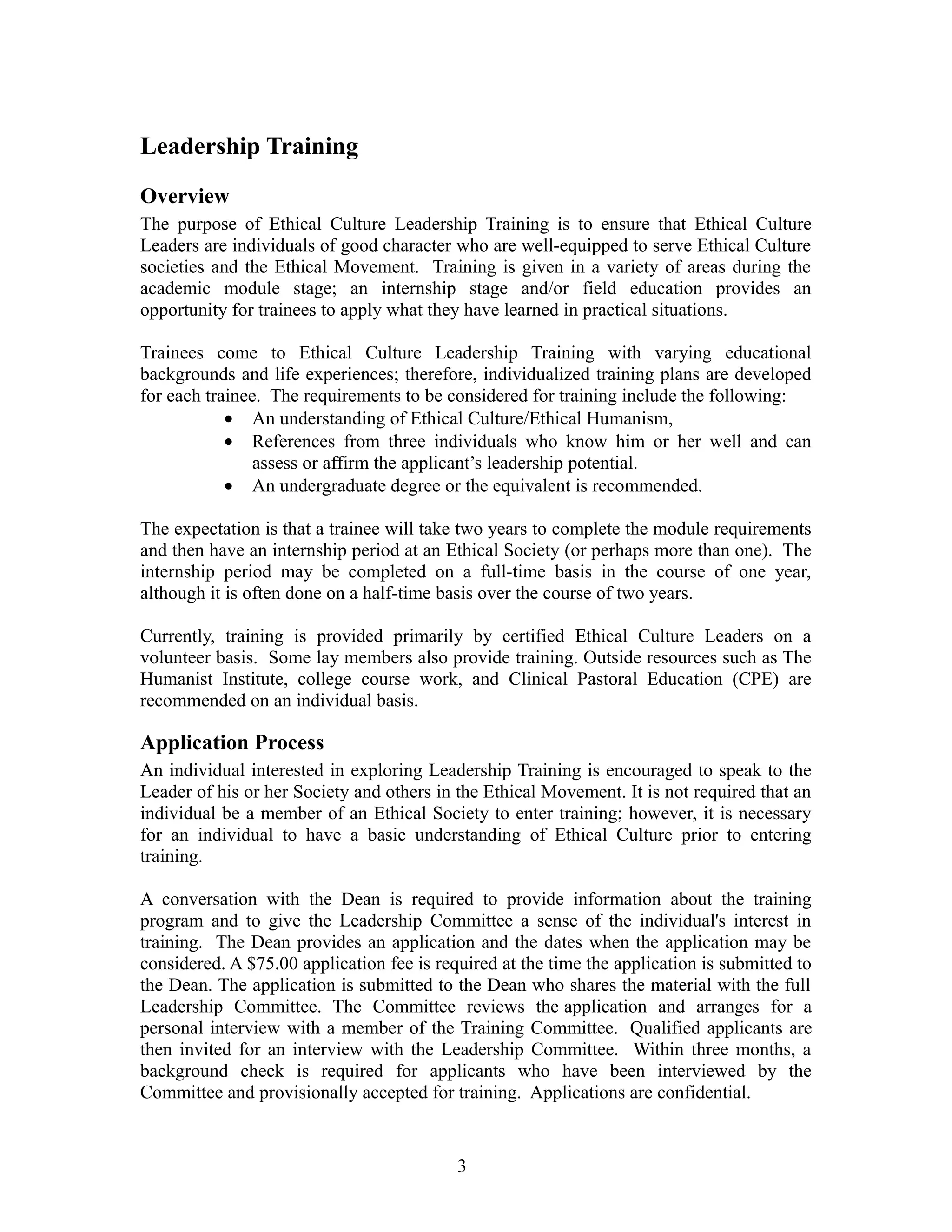 Ethical Culture Leadership Training Handbook | PDF | Professional ...