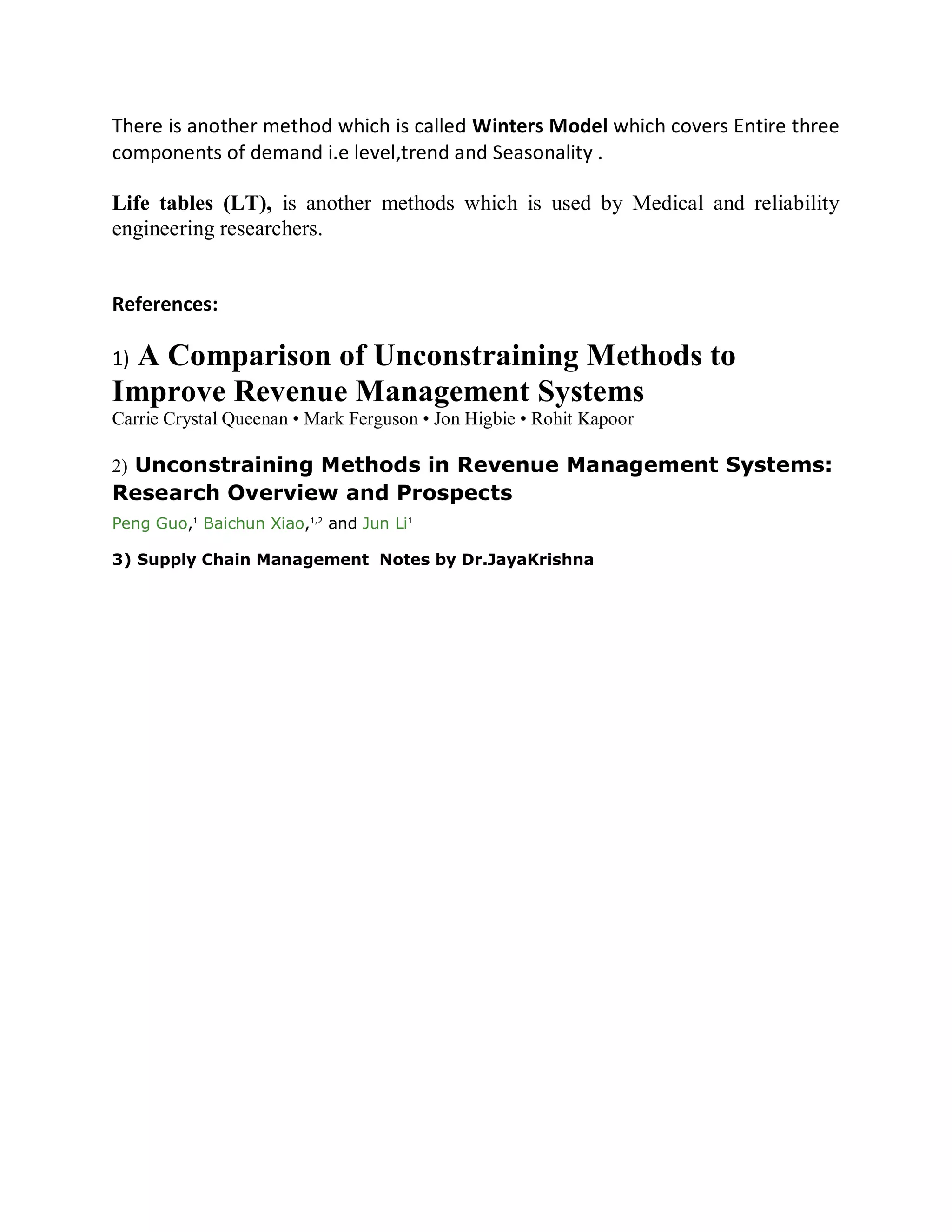Unconstrained Methodologies | PDF