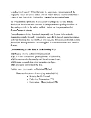 Unconstrained Methodologies | PDF