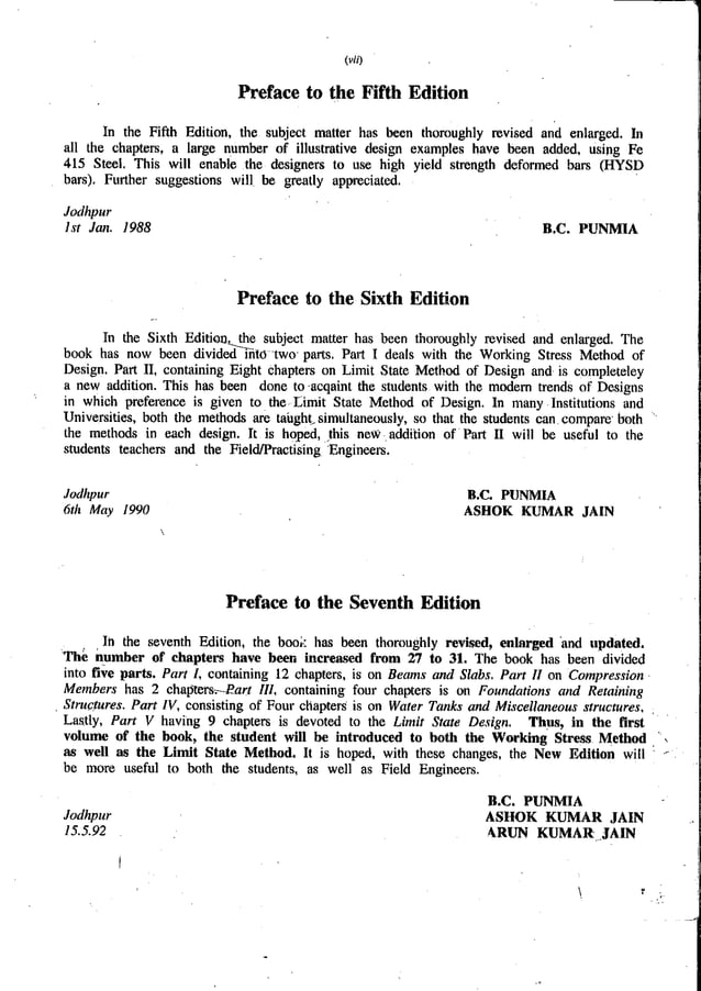 Rcc Designs Reinforced Concrete Structures Punmia | PDF