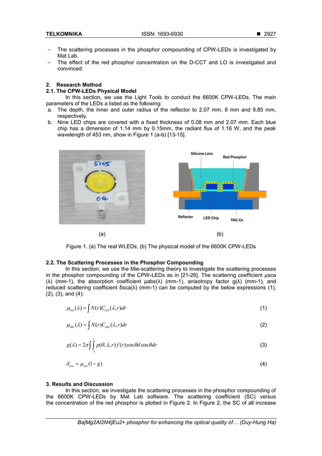 Ba[Mg2Al2N4]Eu2+ phosphor for enhancing the optical quality of the ...