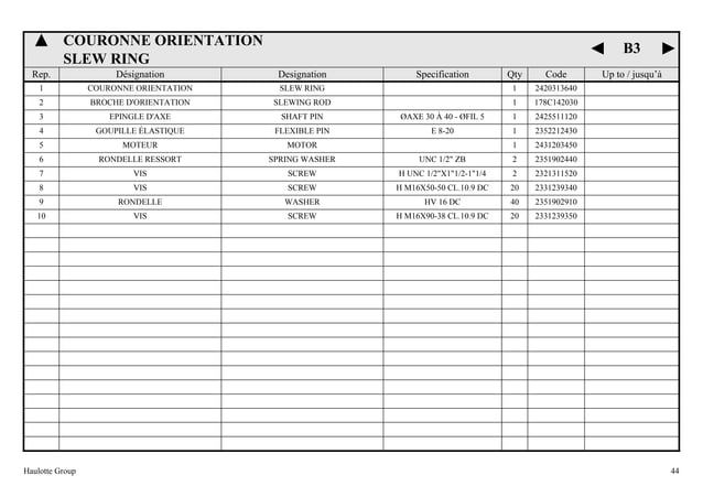 281381151 haulotte-ha16 px-parts-manual | PDF