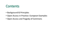 Public right of access to private land: Examples and considerations ...