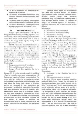 Data Aggregation & Transfer in Data Centric Network Using Spin Protocol in WSN | PDF