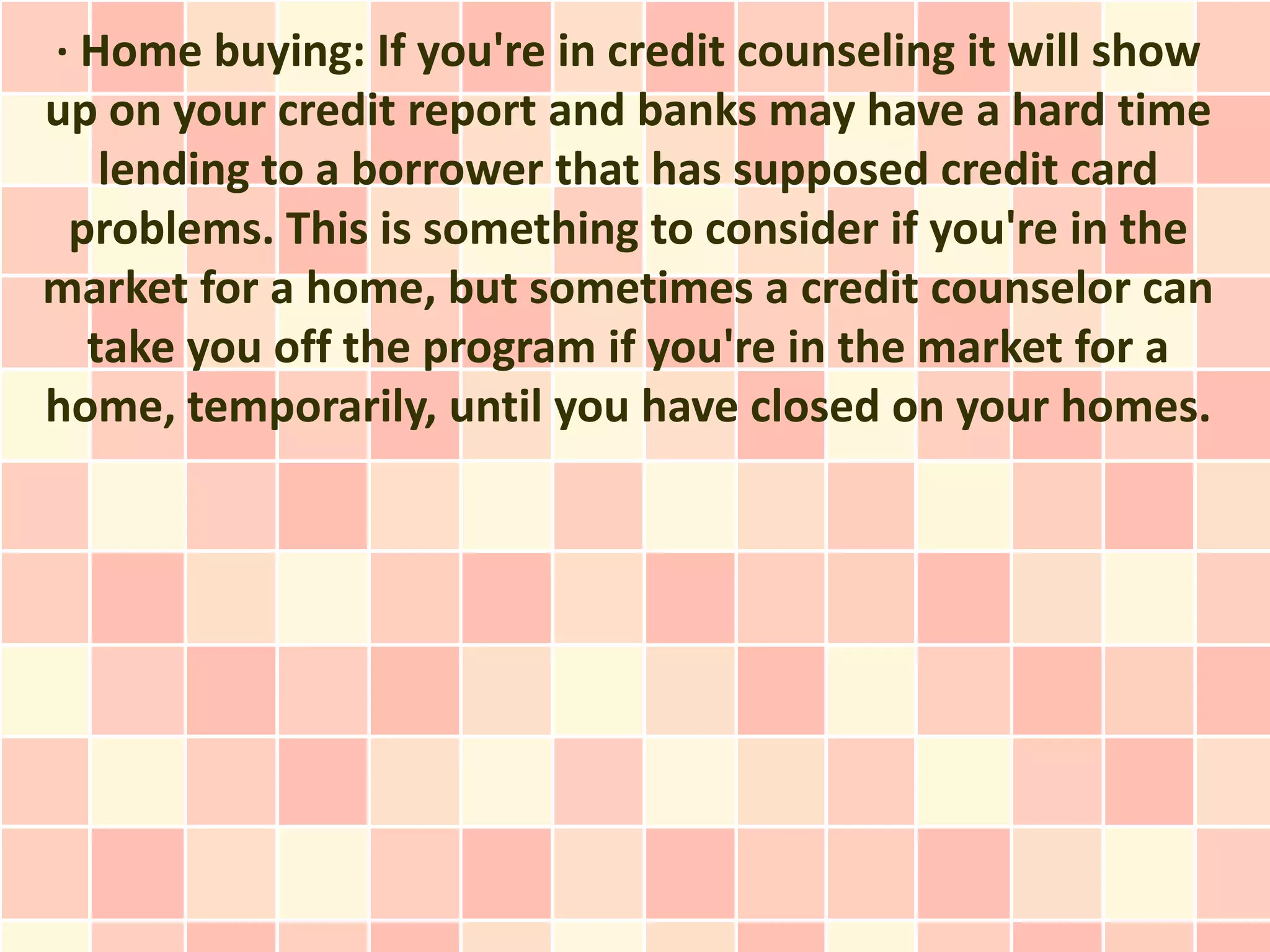 The Pros and Cons of Credit Counseling | PPTX