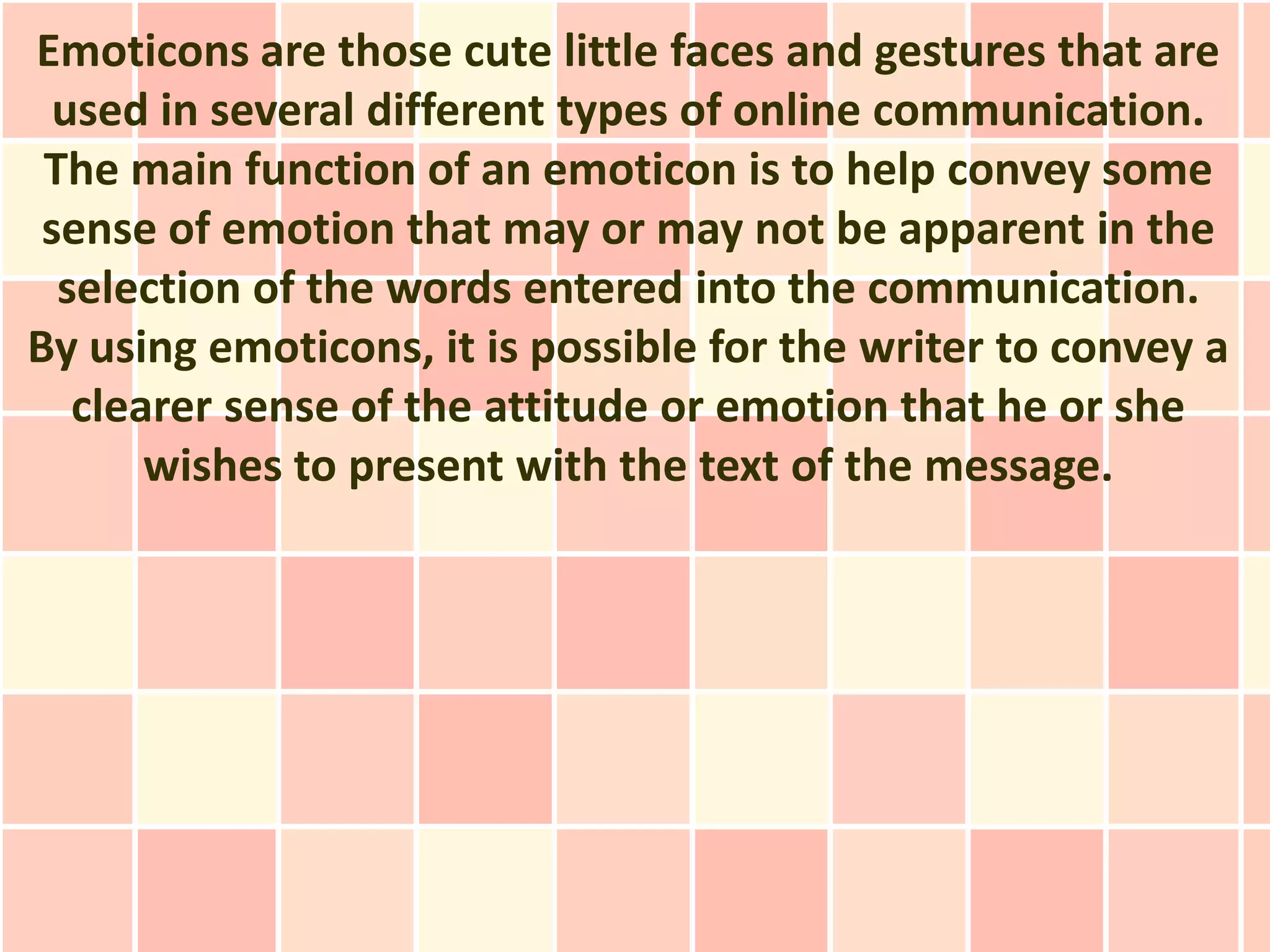 Emoticons | PPTX