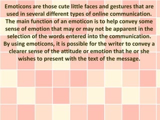 Emoticons | PPT