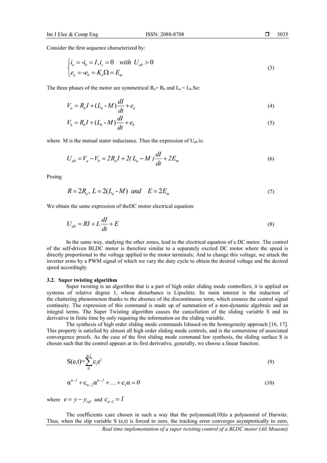 Real Time Implementation Of A Super Twisting Control Of A Bldc Motor Pdf