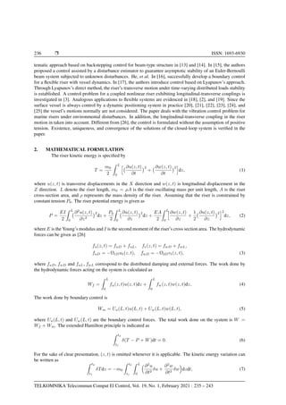 Vibration attenuation control of ocean marine risers with axial ...