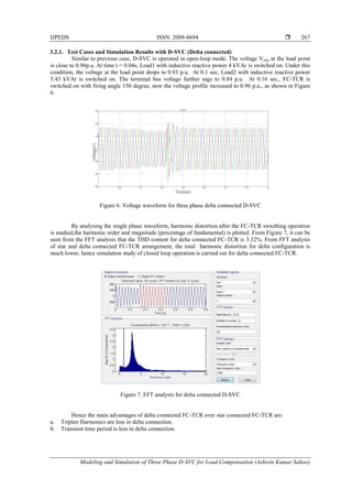 Modeling and Simulation of Three Phase D-SVC for Load Compensation | PDF
