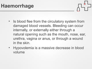 haemorage and blood transfusion power point | PPT