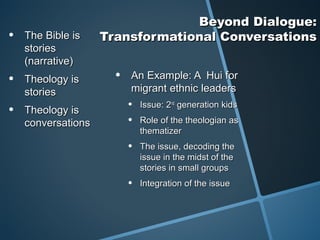 TUL 670-2, Urban Contextual Theology | PPT