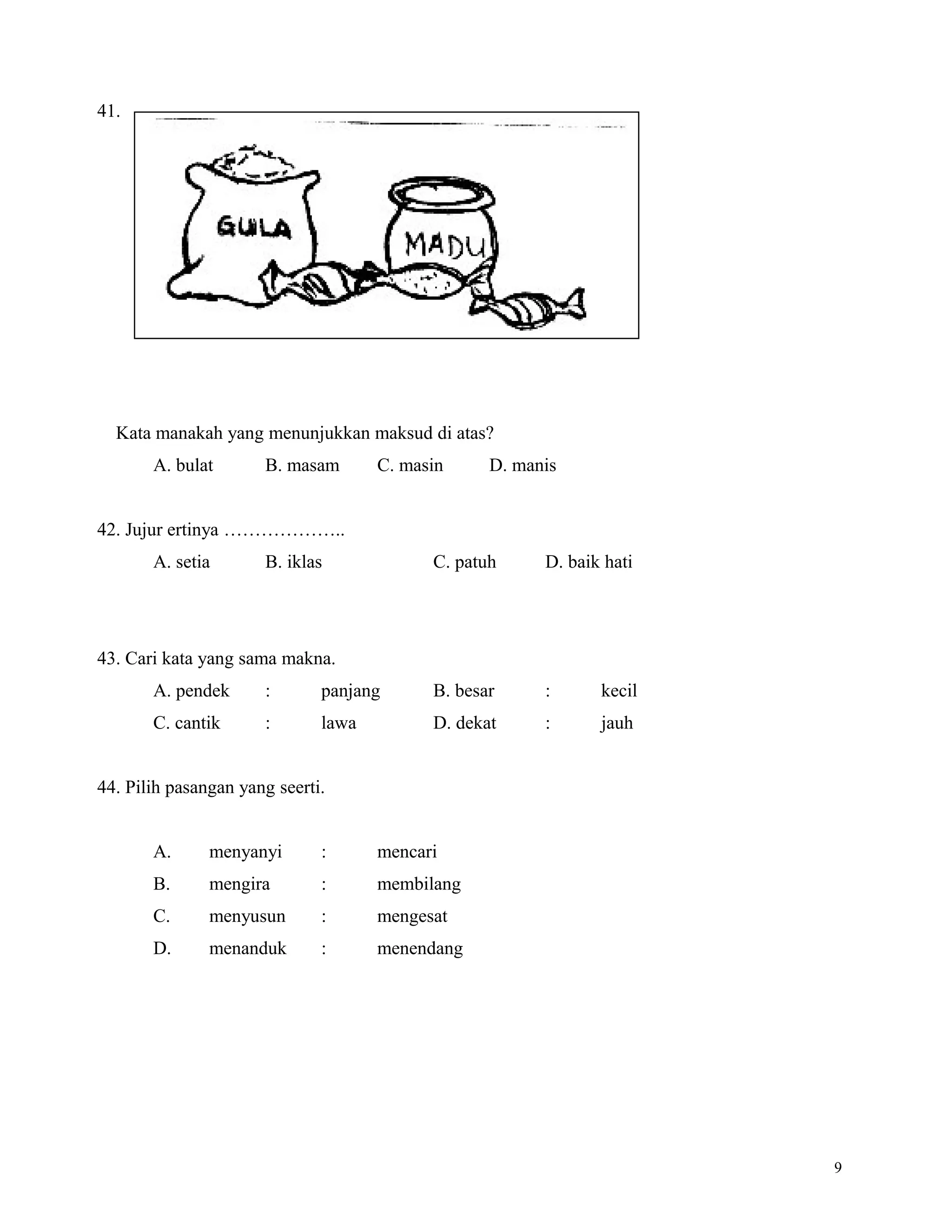 28181392 ujian-bahasa-melayu-pemahaman-tahun-2-140308081354-phpapp02 | DOC
