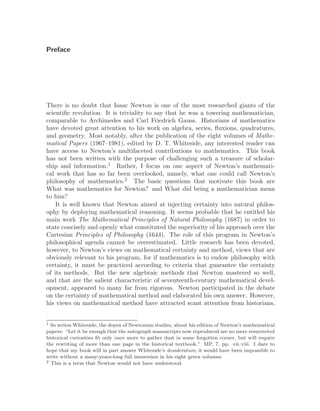 Isaac Newton On Mathematical Certainty And Method Guicciardini | PDF