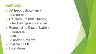 281_DNA quantification and it's importance | PPTX