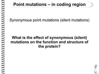 281 lec27 point_mutations | PDF