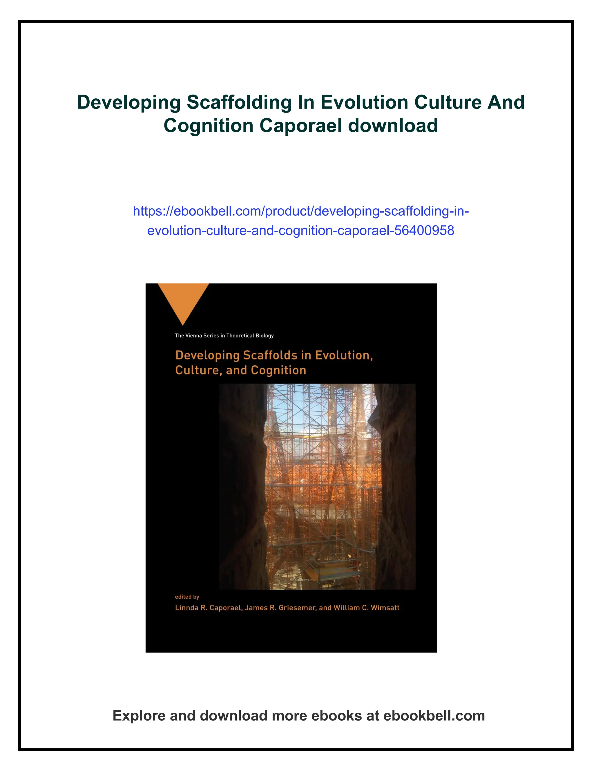 Developing Scaffolding In Evolution Culture And Cognition Caporael | PDF