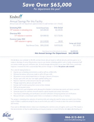 OnCall ROI handout | PDF