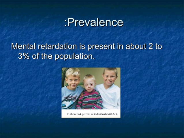 mental retardation power point presentation | PPT