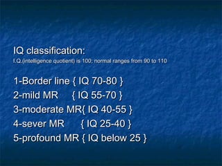 mental retardation power point presentation | PPT