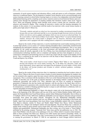 Transformation of Bima local wisdom values through social studies e ...