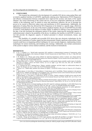 Low-cost electrocardiogram monitoring system for elderly people using ...