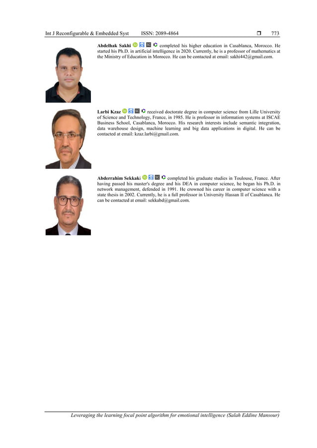 Leveraging the learning focal point algorithm for emotional ...