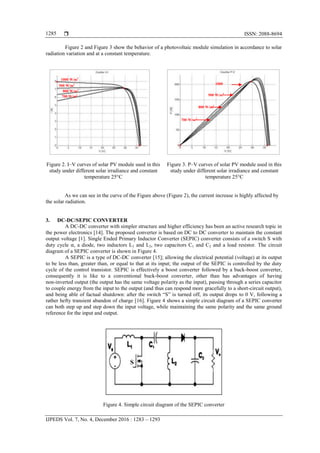 Photovoltaic System with SEPIC Converter Controlled by the Fuzzy Logic | PDF