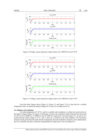 Photovoltaic System with SEPIC Converter Controlled by the Fuzzy Logic | PDF