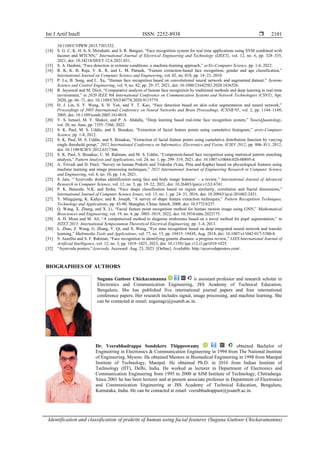 Identification and classification of prakriti of human using facial features | PDF