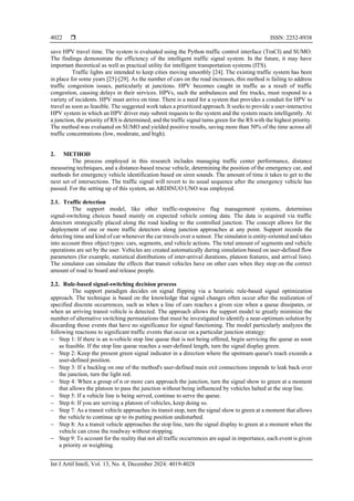 Development of a prioritized traffic light control system for emergency ...