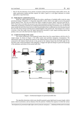 Development of a prioritized traffic light control system for emergency ...