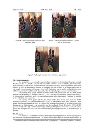 Development of a prioritized traffic light control system for emergency ...