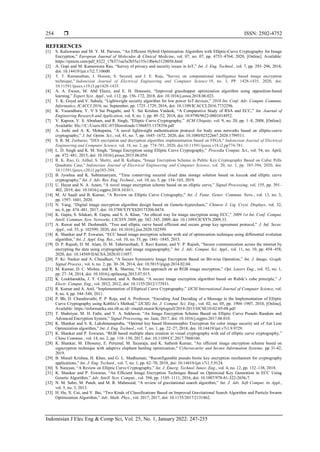 Elliptical curve cryptography image encryption scheme with aid of optimization technique using ...