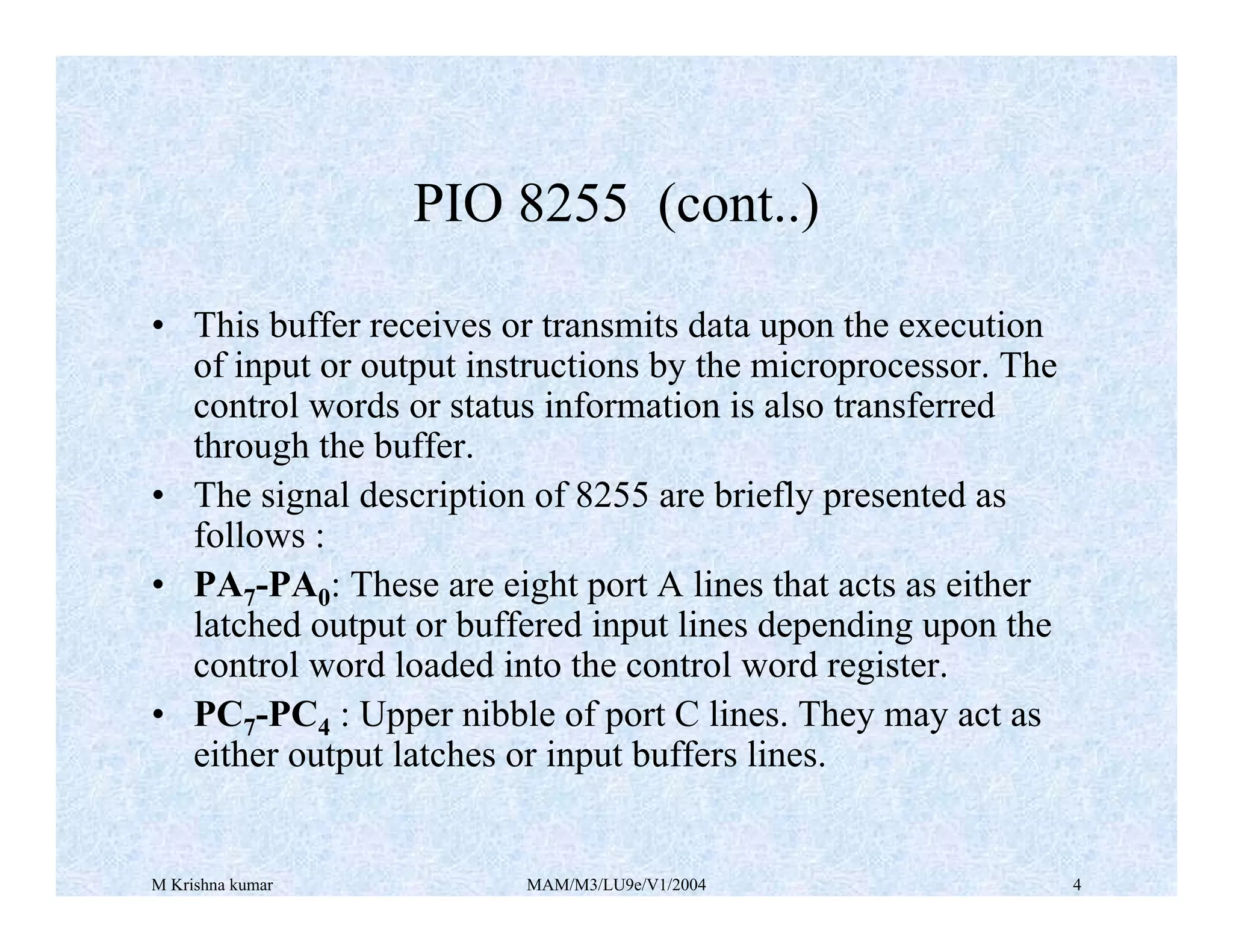 8255 programable io | PDF