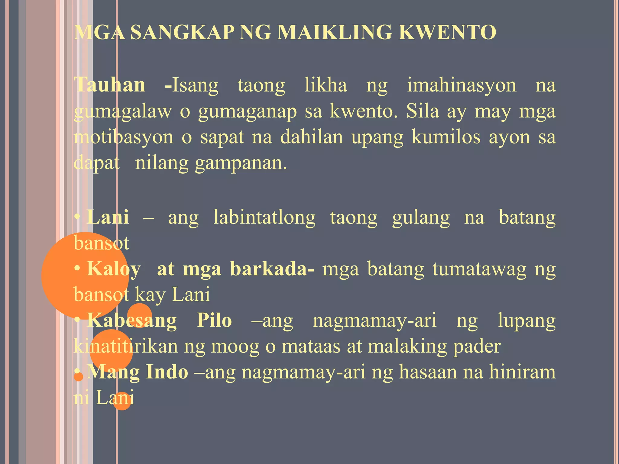 Pagsusuri sa maikling kwentong Bansot (Buod) ni Aurora Cruz | PPTX