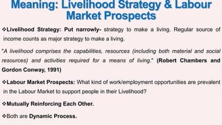 Changing Livelihood Strategies Changing Labour Market Prospects | PPT